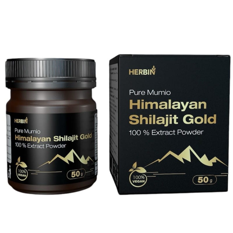 Mumio Himalajskie Żywe Shilajit Gold Proszek Herbin 50g ARAM Natura